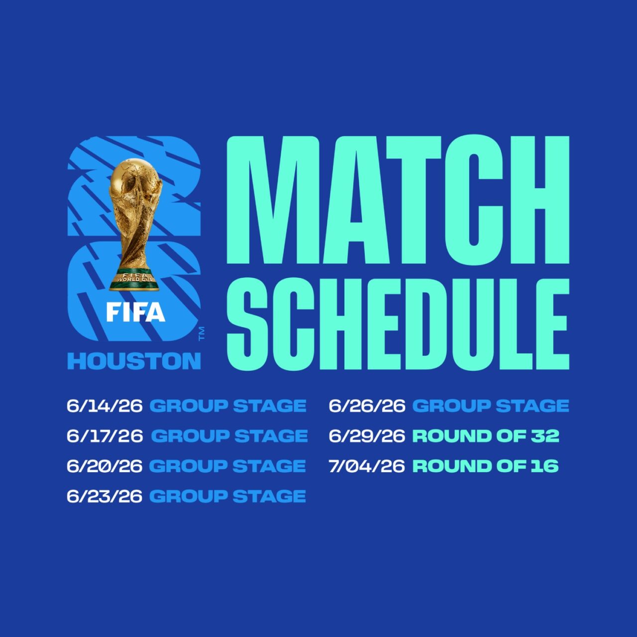 Houston To Host 7 Games During FIFA World Cup 26™ - Harris County ...